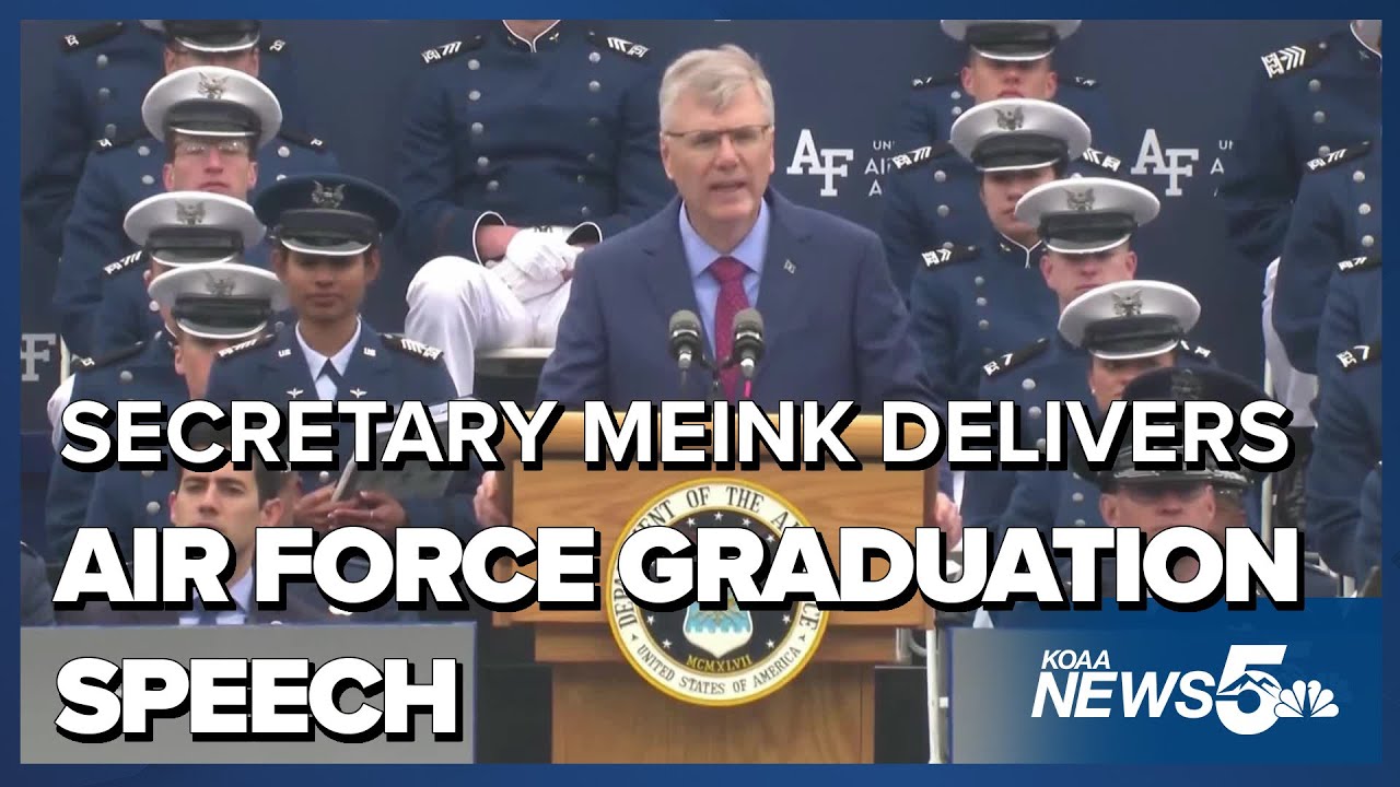 Secretary Meink's inspiring speech to Air Force Academy graduates - YouTube