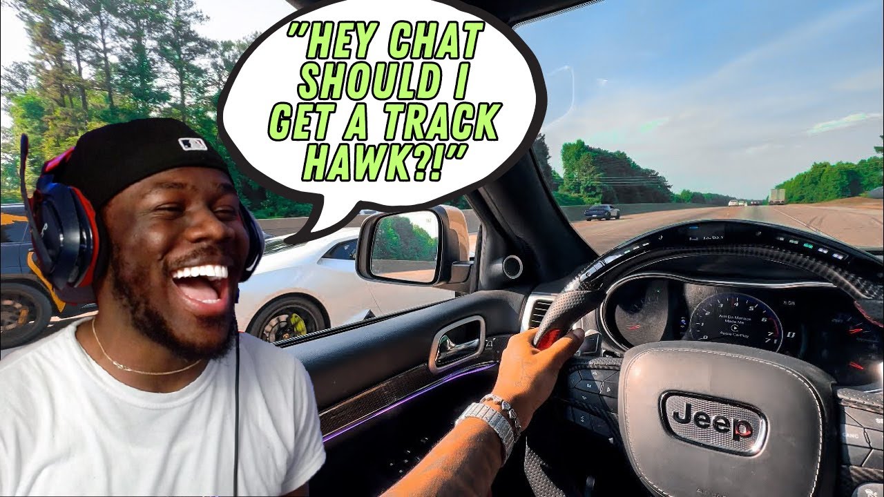 Rease Reacts To POV Of 2 Trackhawks & Lamorghini Huracan! - YouTube