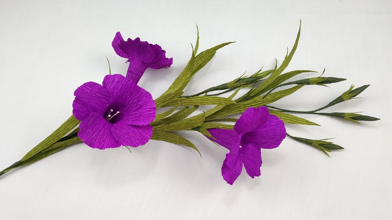 Mexican Petunia Paper Flower Origami | Handmade - YouTube