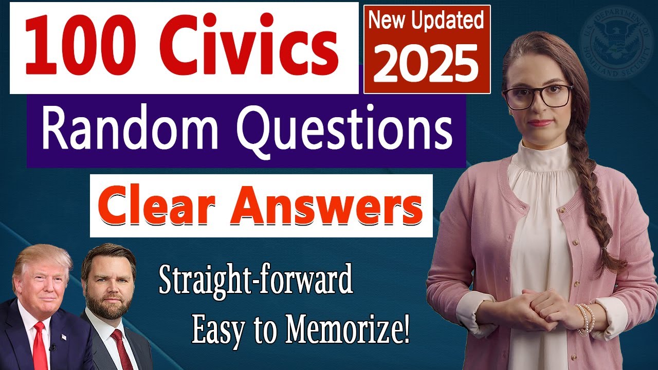 Updated [2025] 100 Civics Questions and Answers | Random Order & Clear ...