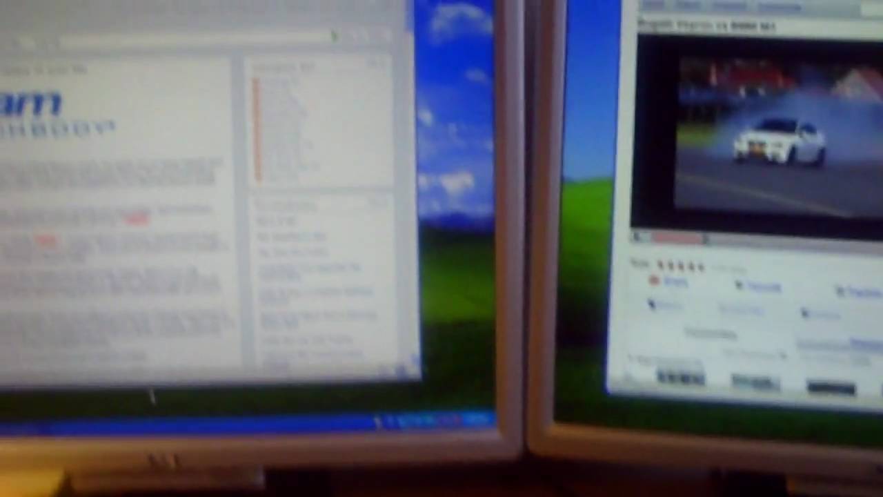 Dual PC Monitors up and Running! - YouTube