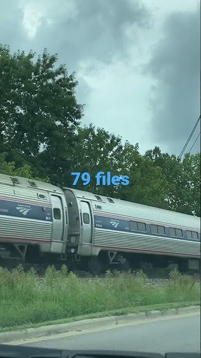 Amtrak PO79-23 flies through Morrisville, NC - YouTube