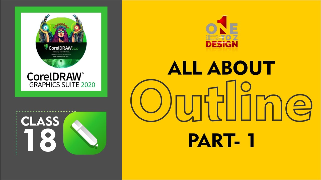 Outline In CorelDraw 2020 Part 1 Class 18 Urdu Hindi YouTube Outline In CorelDraw 2020 Part 1 Class 18 Urdu Hindi YouTube