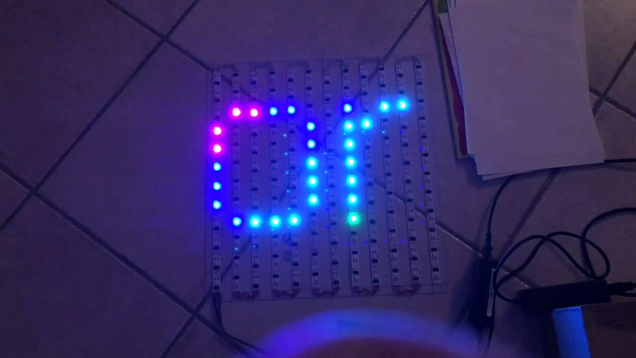 LED Matrix Test - YouTube