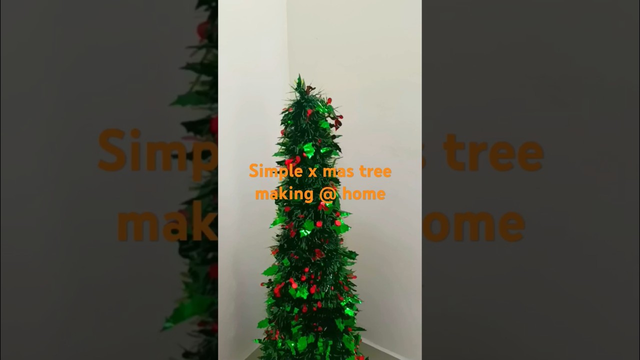 X mas tree making / easy x mas tree - YouTube