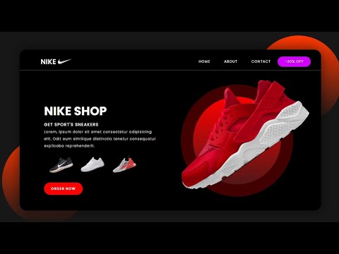 NIKE Website Design | Html CSS - YouTube