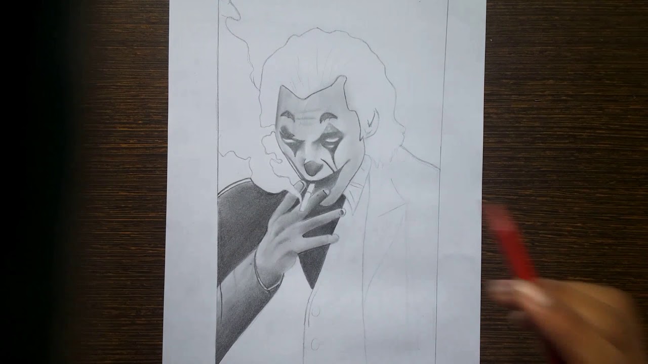 How to draw joker 1 part - YouTube