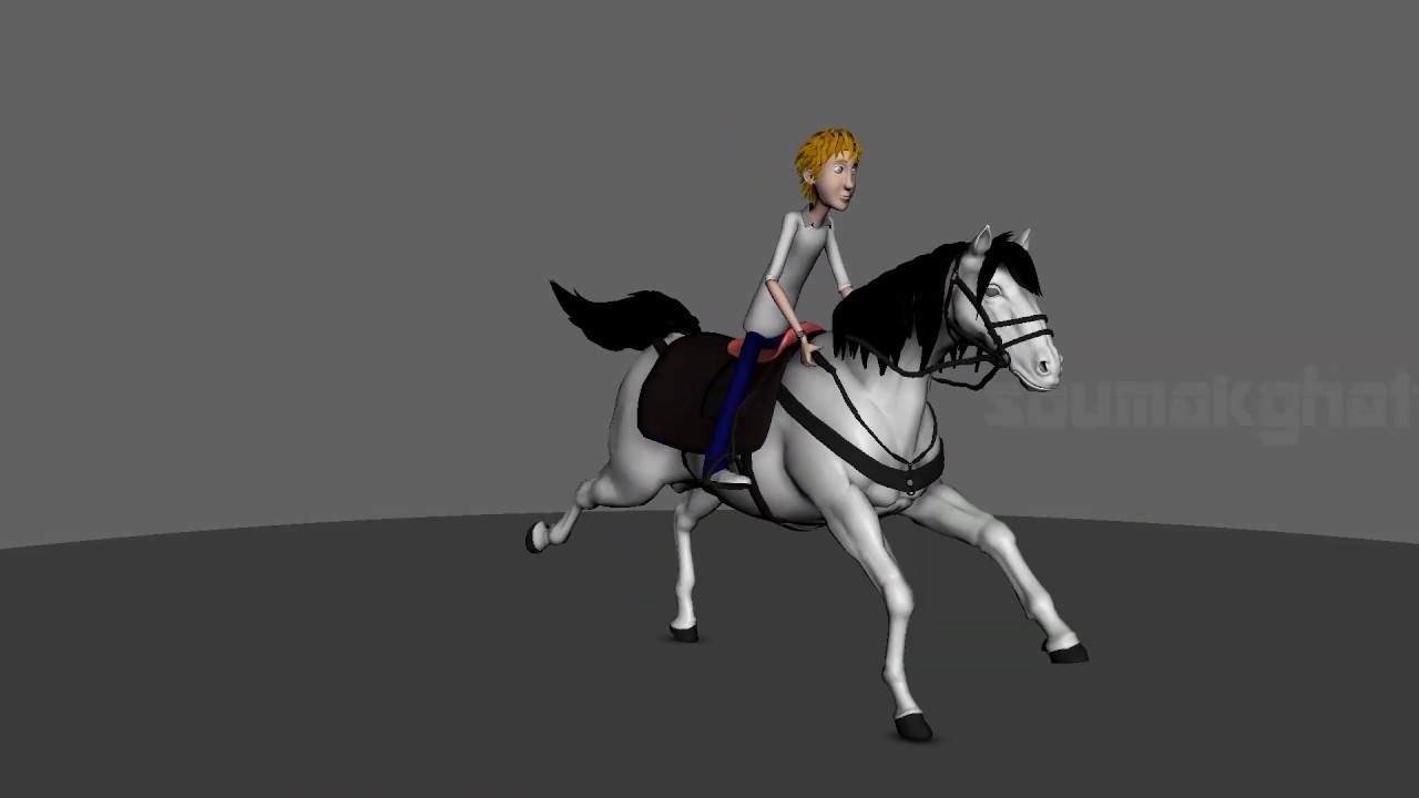 Horse Ride Animation - YouTube
