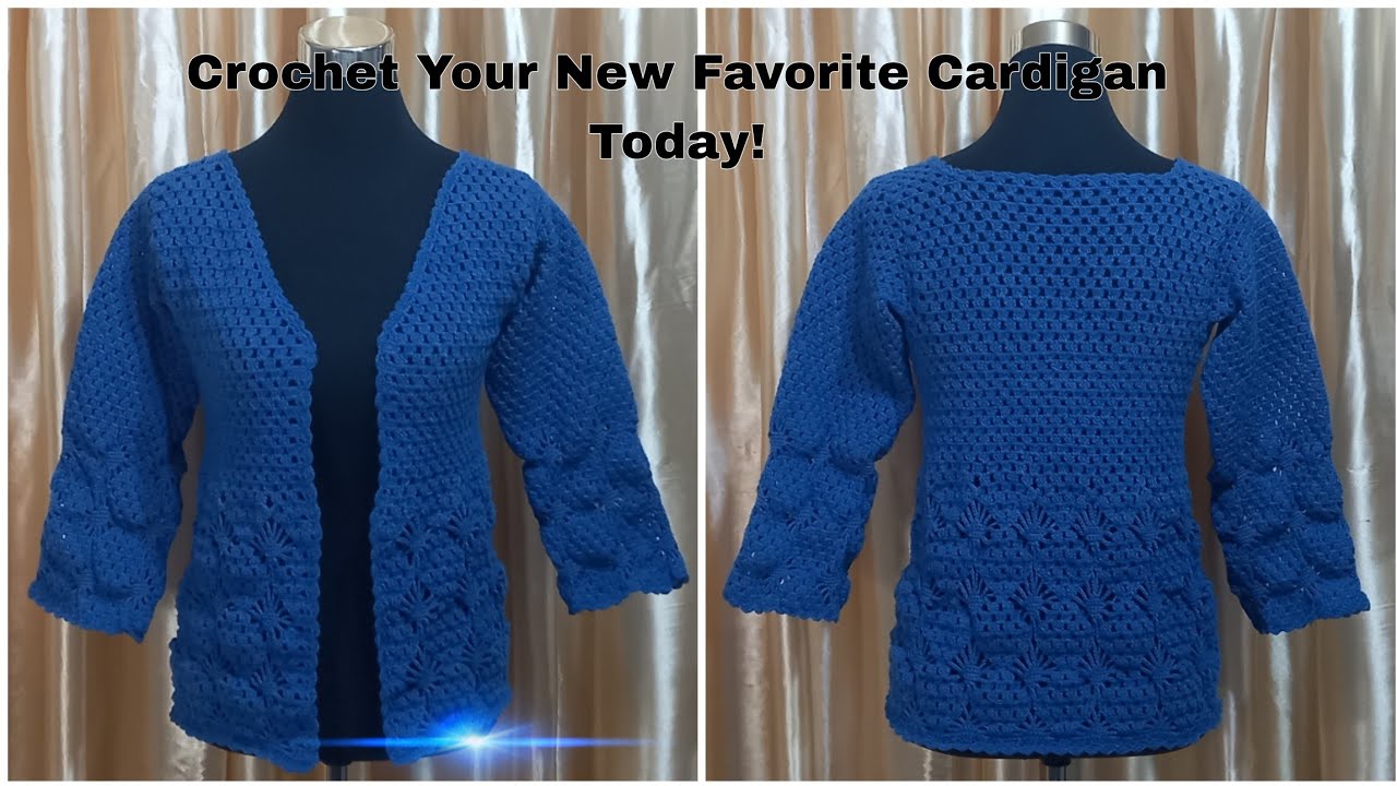 Learn How to Crochet a Cardigan | Beginner-Friendly Fashion Tutorial ...