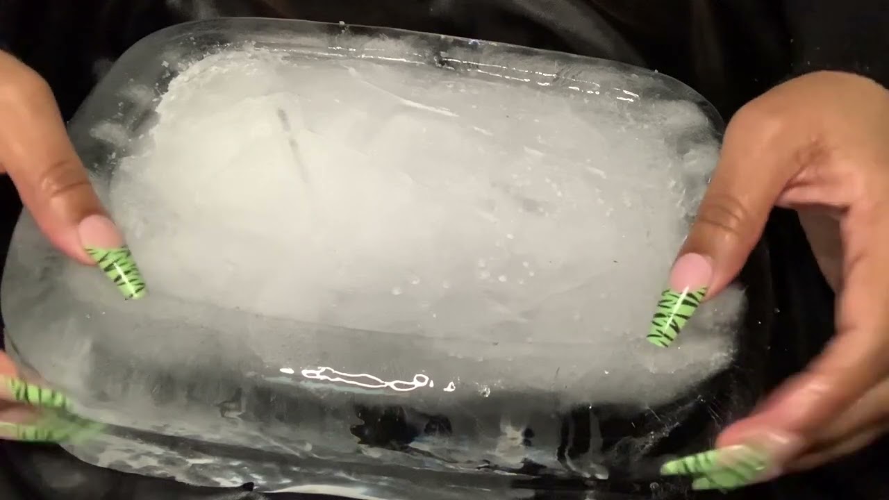 ASMR Super Relaxing Ice Scratching and Tapping - YouTube