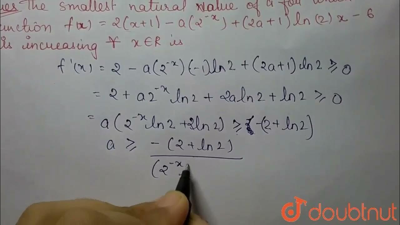 The Smallest Natural Value Of A For Which The Function F x 2 x 1 a 2 the-smallest-natural-value-of-a-for-which-the-function-f-x-2-x-1-a-2