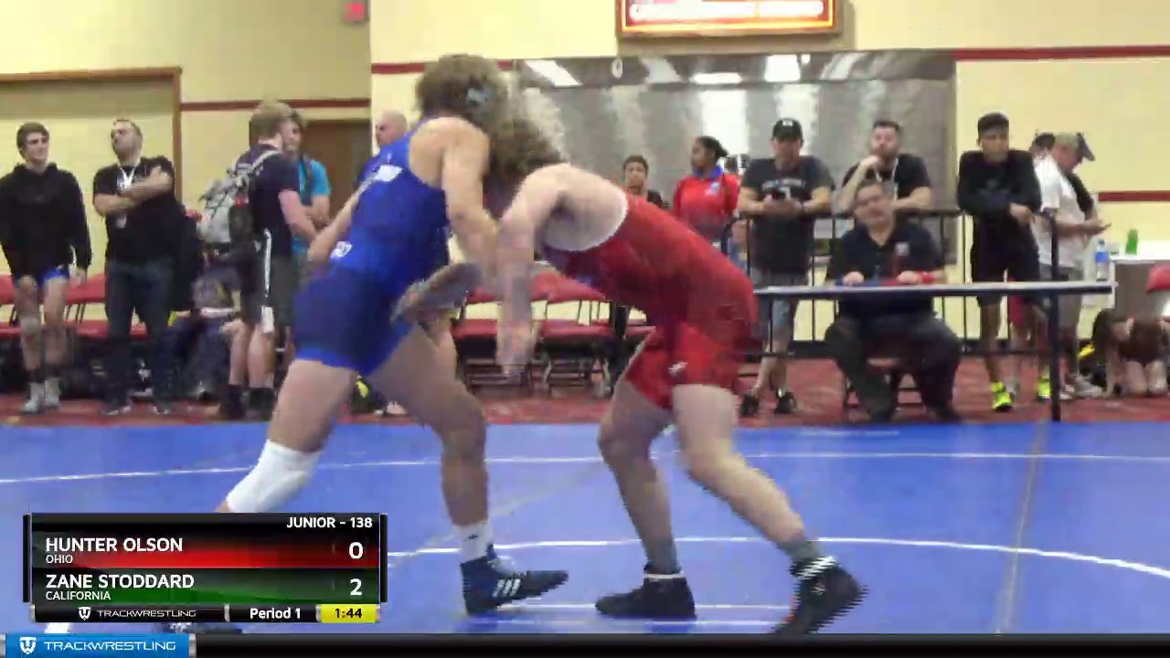 JUNIOR 138 Hunter Olson Ohio Vs Zane Stoddard California - YouTube
