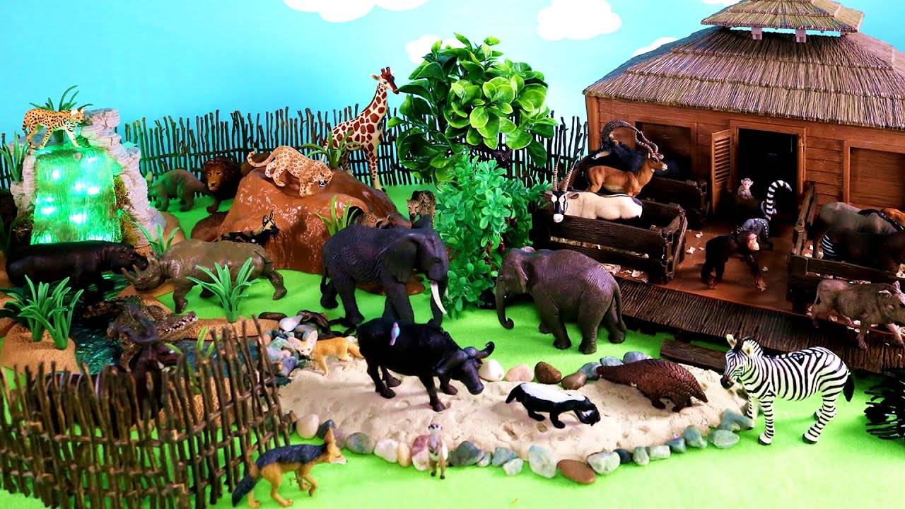 Animal Rescue Center - Safari Animal Figurines - YouTube