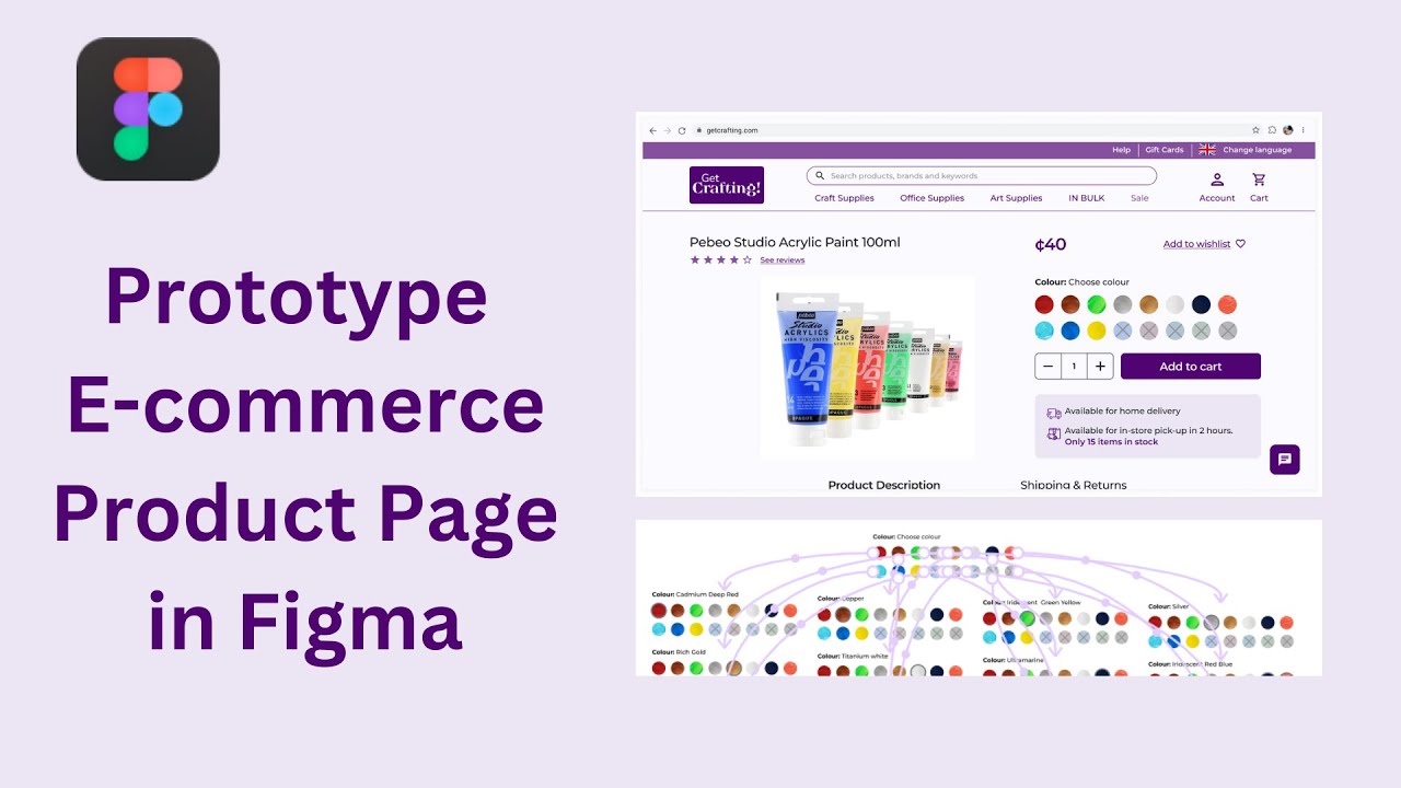 Prototyping E-commerce Product Selection | Figma Tutorial - YouTube