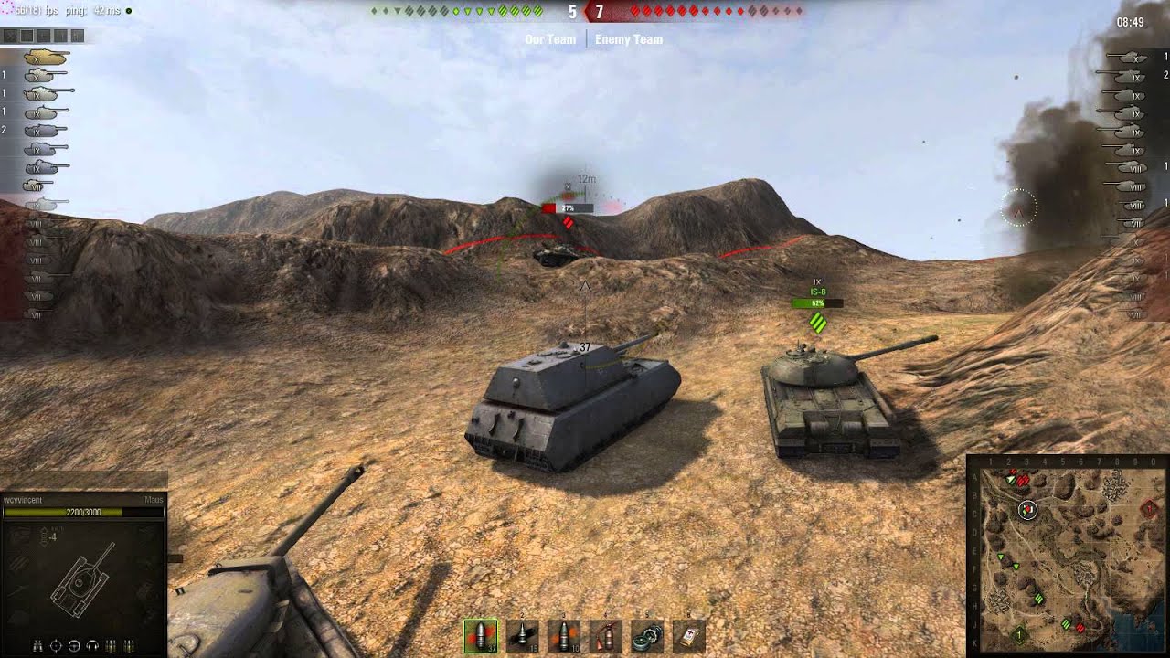 WoT Maus "Keep Calm and Win" (Effective Sidescraping) - YouTube