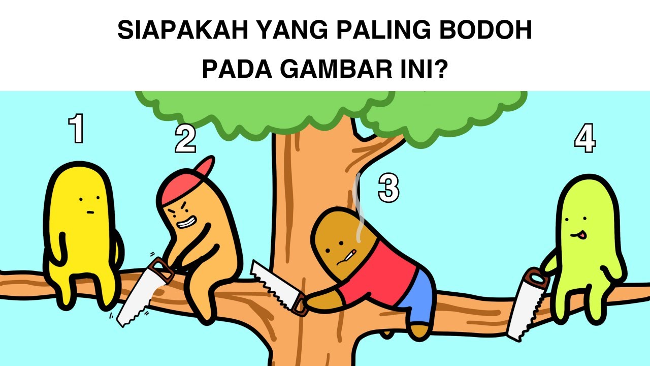 Siapa yang Paling Bego di Gambar ini - animasi kocak - YouTube
