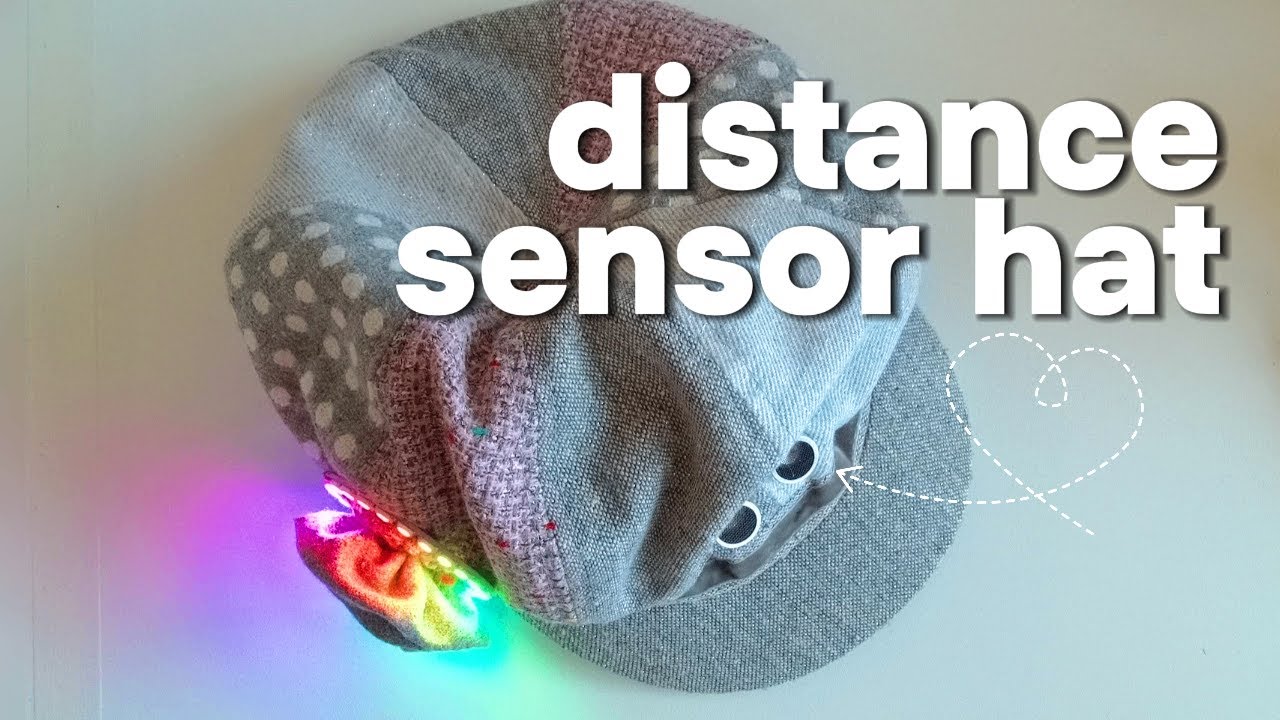 Make a distance sensor hat, with sound and vibration motor.. and ...