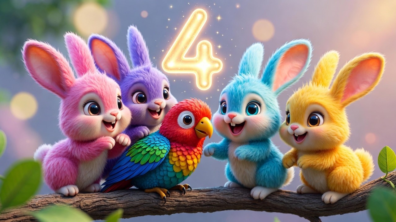 Ten Little Bunnies 🐰 | Fun Counting Rhyme & Kids Song for Toddlers ...