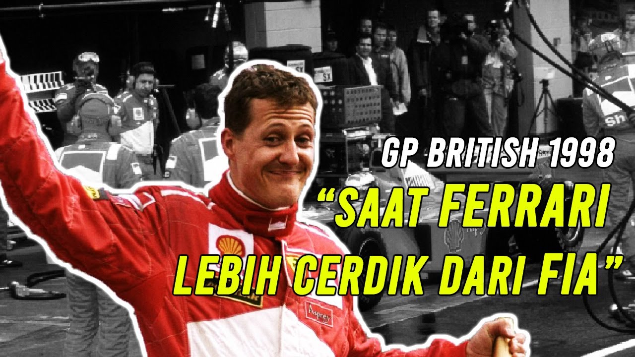 STRATEGI FERRARI BIKIN SCHUMI MENANG LEWAT JALUR PIT - GP INGGRIS 1998 ...
