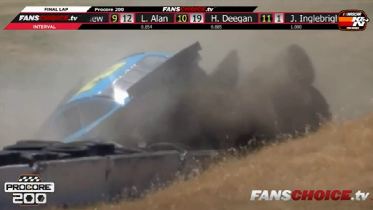 Lawless Alan's Hard Crash | Procore 200 at Sonoma - YouTube