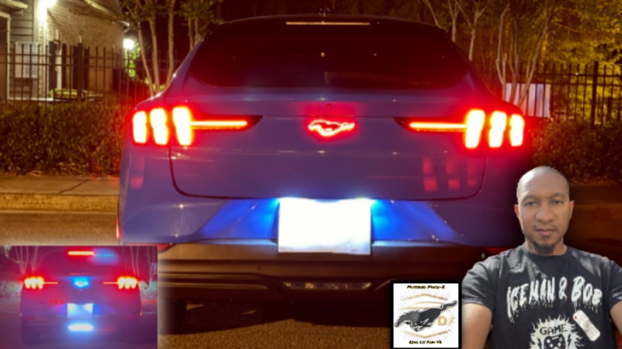 Mustang Mach E V2 Rear Pony Light Full Install - YouTube