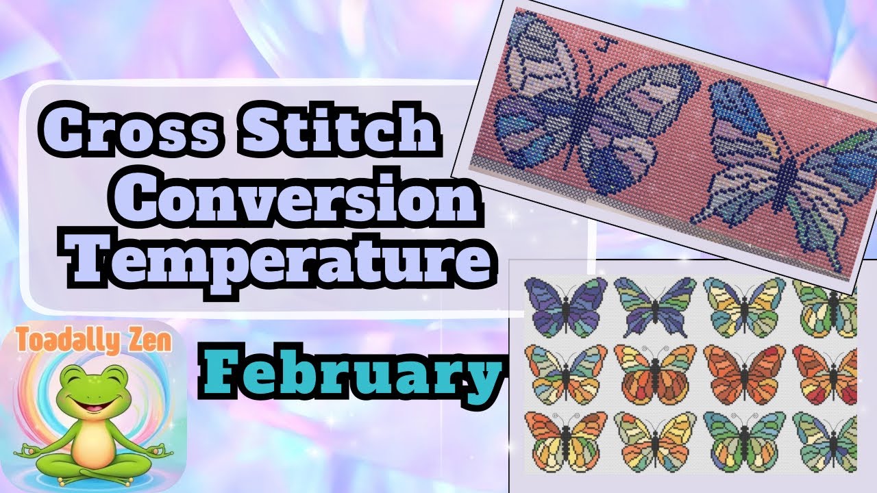 Temperature Chart Cross Stich Conversion | February Part 1 - YouTube