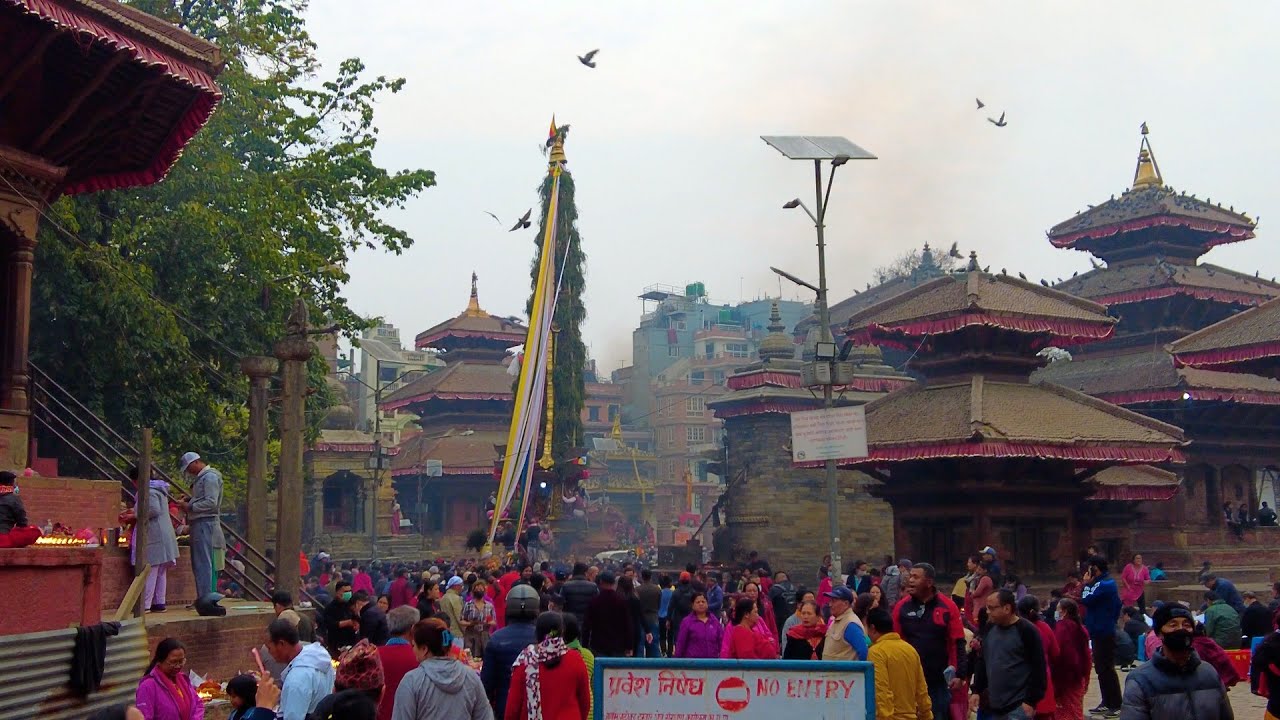 Kathmandu City WALK Morning - Virtual Walk around Basantapur Durbar ...