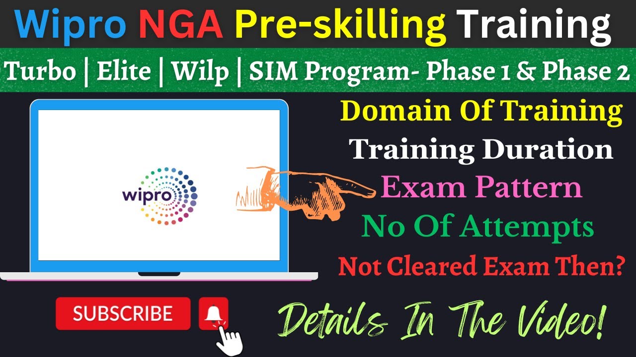 Wipro NGA Pre-skilling Training | Domain, Exam Pattern, No Of Attempts ...