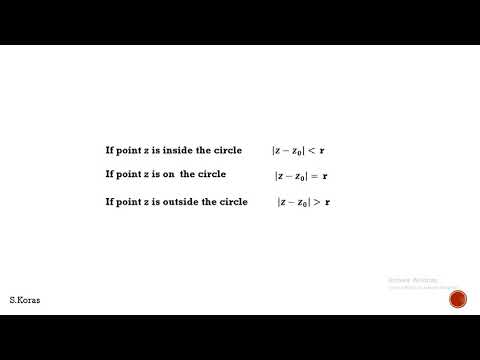 complex numbers circle point inside or out side or on the circle in ...
