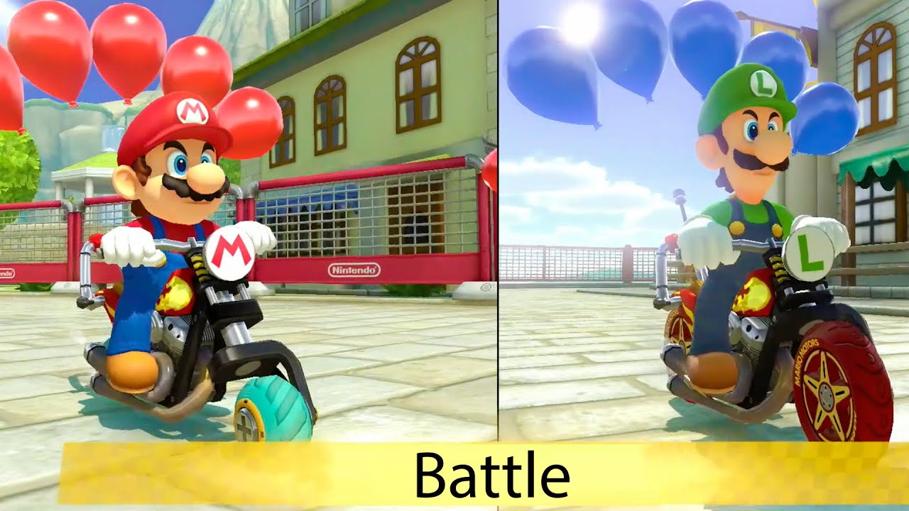 Mario Kart 8 Deluxe – Balloon Battle 2 Players Gameplay Multiplayer ...
