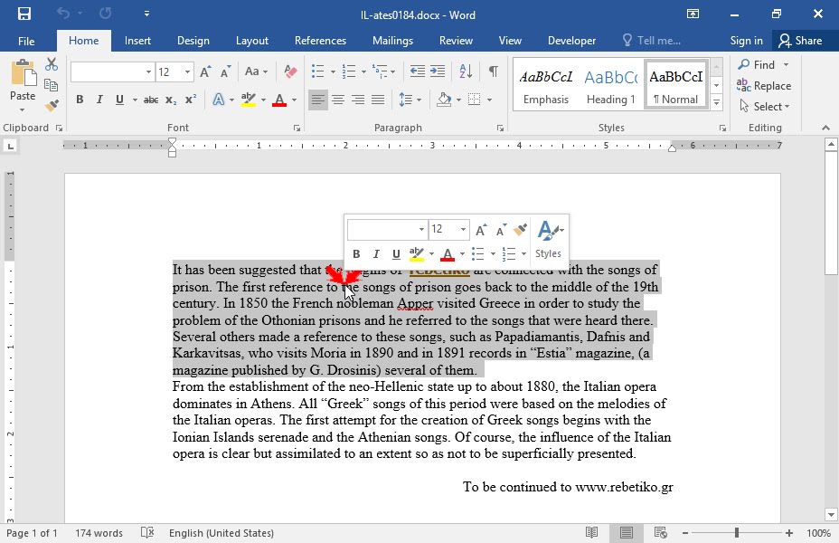 Select the paragraph that begins with the text It has been suggested ...