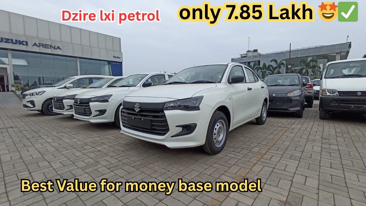 Maruti Dzire lxi (base model) petrol Manual ⚡🔥 Full details explained ...
