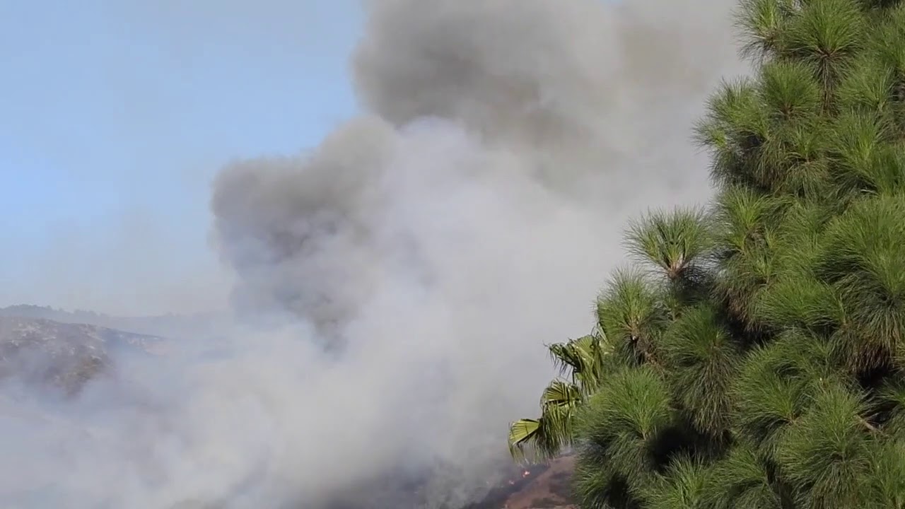 Cal Poly Brush Fire - YouTube