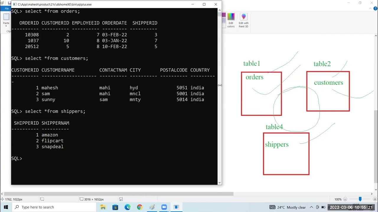oracle sql || inner joins || joins || part-1 - YouTube