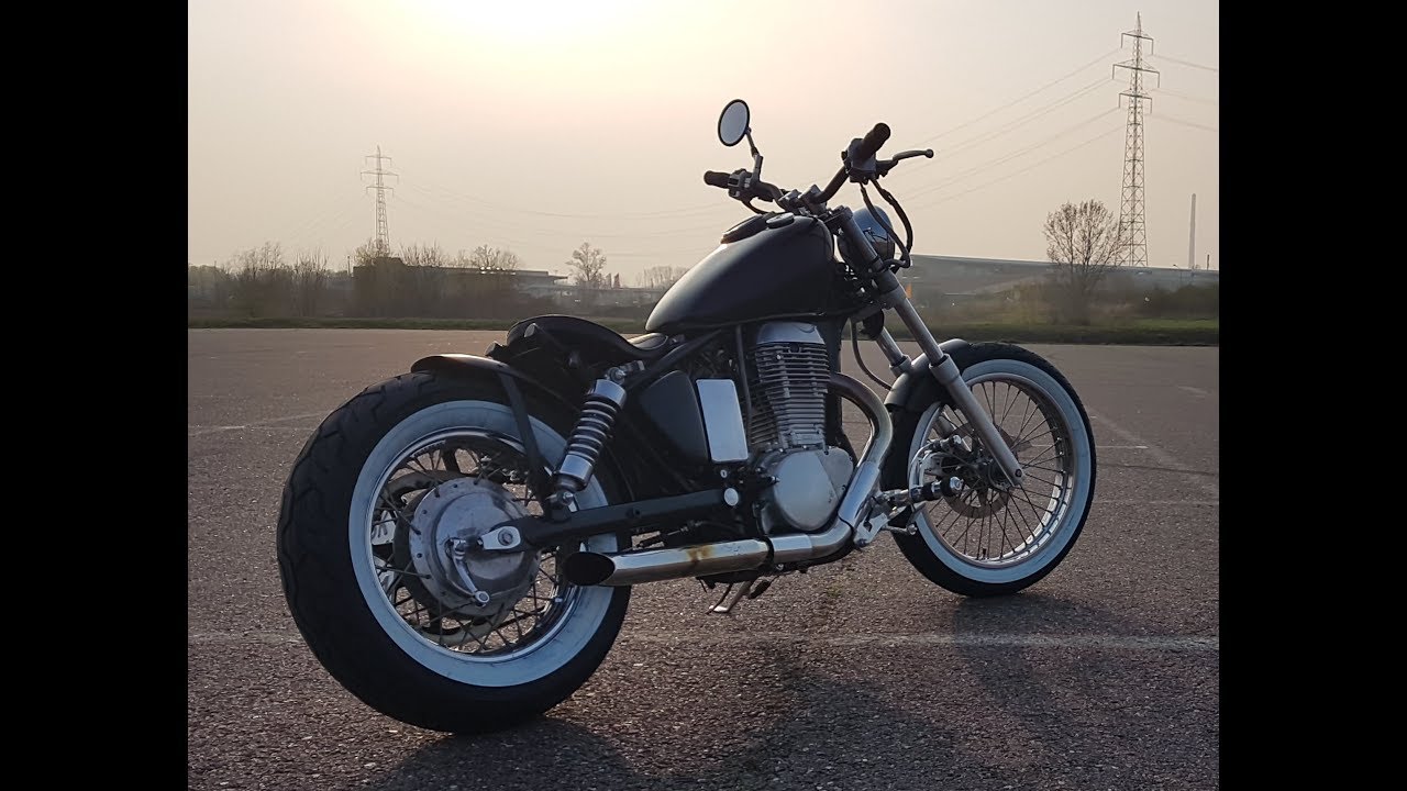 Suzuki Savage LS650 Oldschool Custom Bobber - YouTube