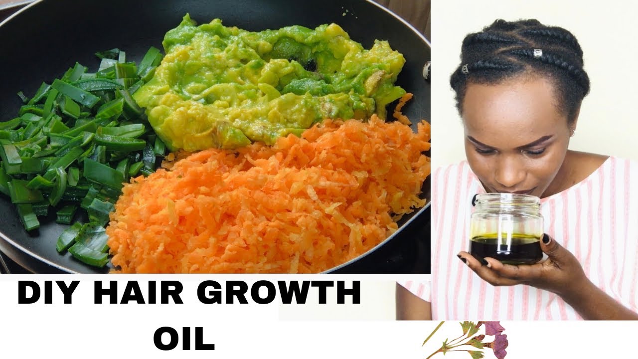 AMAVUTA akuza UMUSATSI |Uko wayikorera ukoresheje Carrot ,Avocado n ...