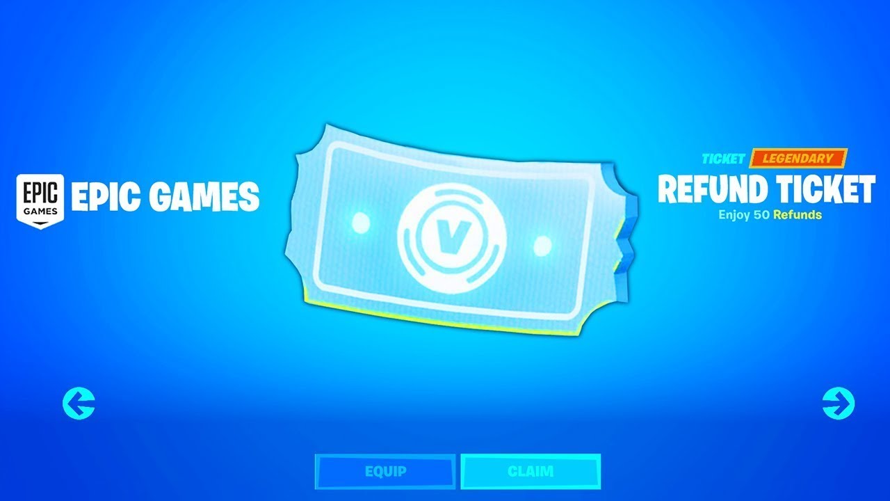 RÉCUPÉRER VOS 3 TICKETS DE REMBOURSEMENT sur FORTNITE !! - YouTube