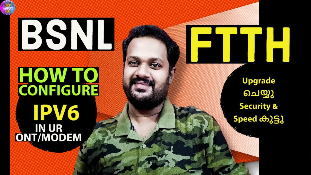 BSNL FTTH - IPV6 Configure എങ്ങനെ ചെയ്യാം - Internet Protocol V6 - Net ...