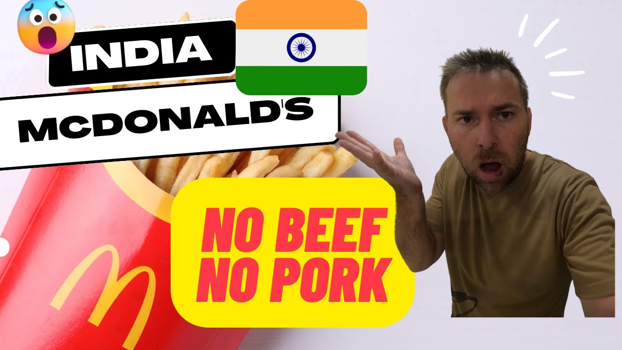 🇮🇳 Delhi, India. McDonald's no beef no pork. What can you get? - YouTube