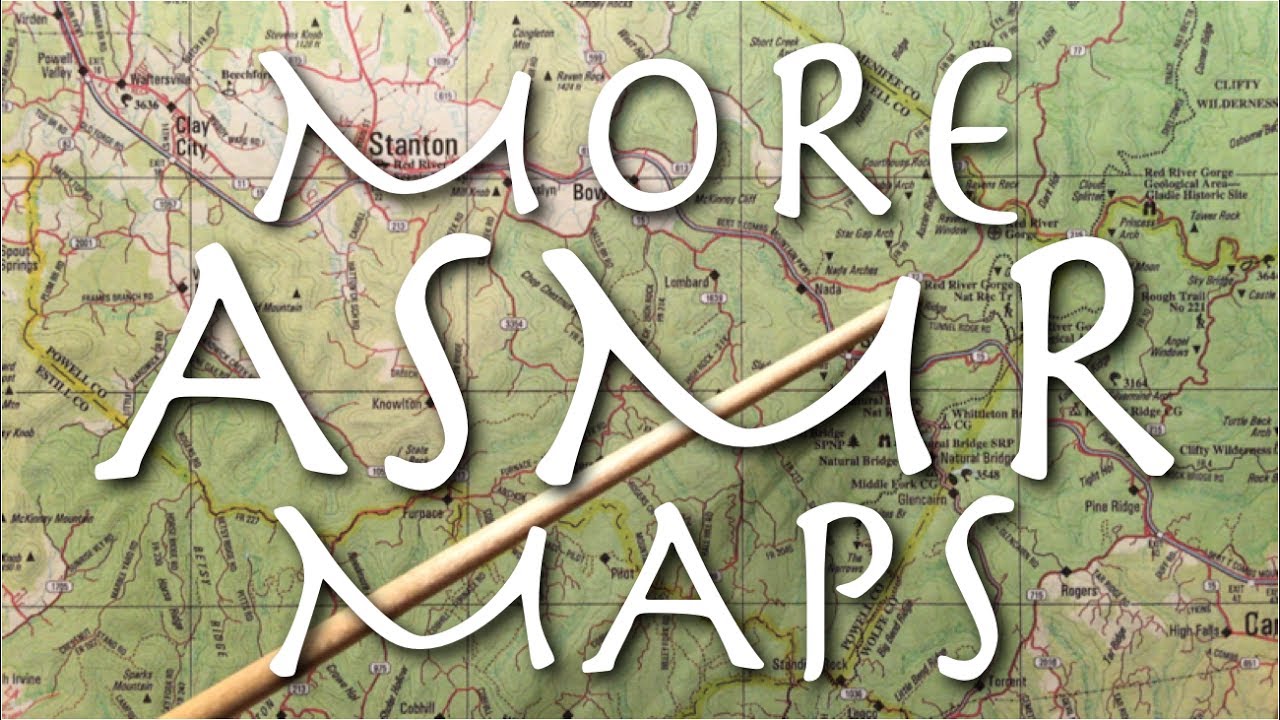 More ASMR Maps (soft speaking, tracing, pointing) - YouTube