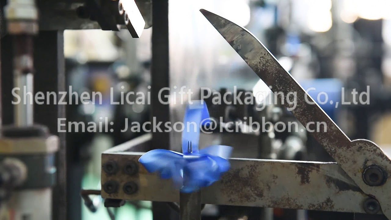 Star Bow/ Gift Ribbon Bow Making Machine - YouTube