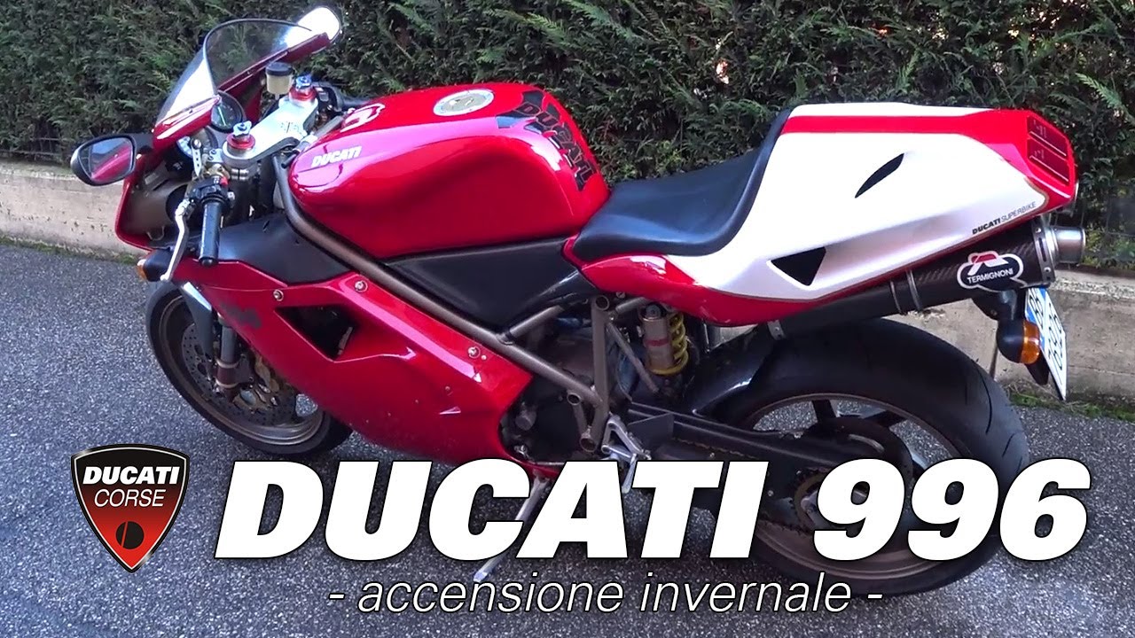 Ducati 996 Termignoni - accensione invernale. Togliamo le ragnatele al ...