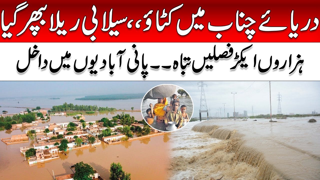 Flood Alert - Chenab River Overflowed | Flood Water Destroyed Crops ...