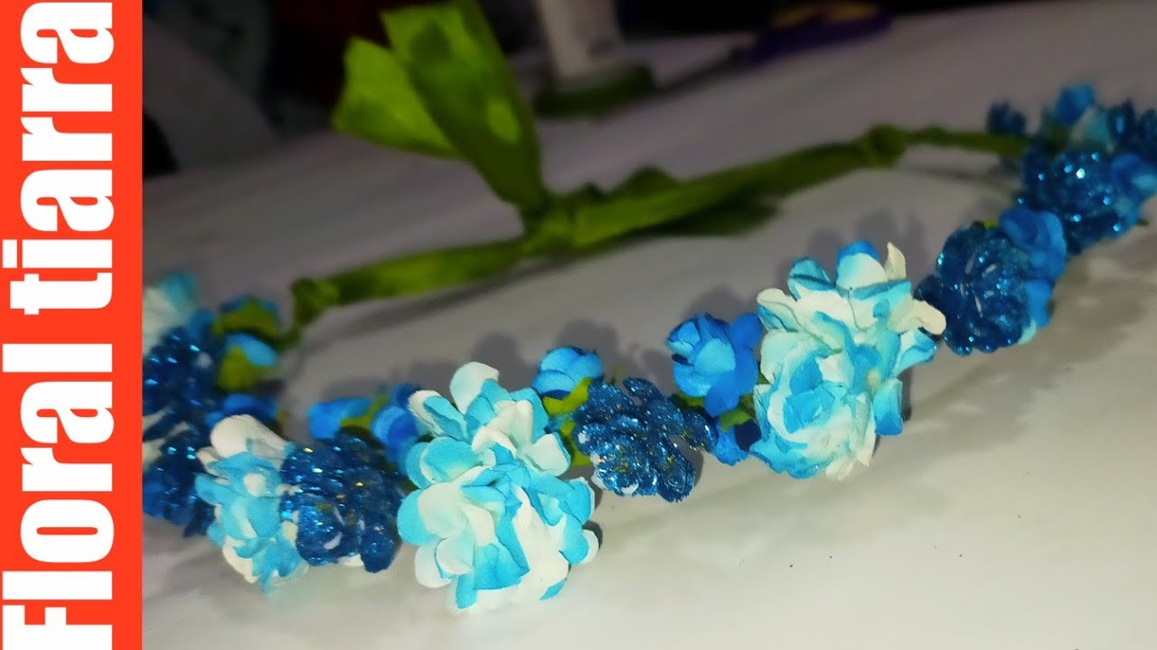 How to make floral tiara | DIY Floral Tiara | Flower Crown - YouTube