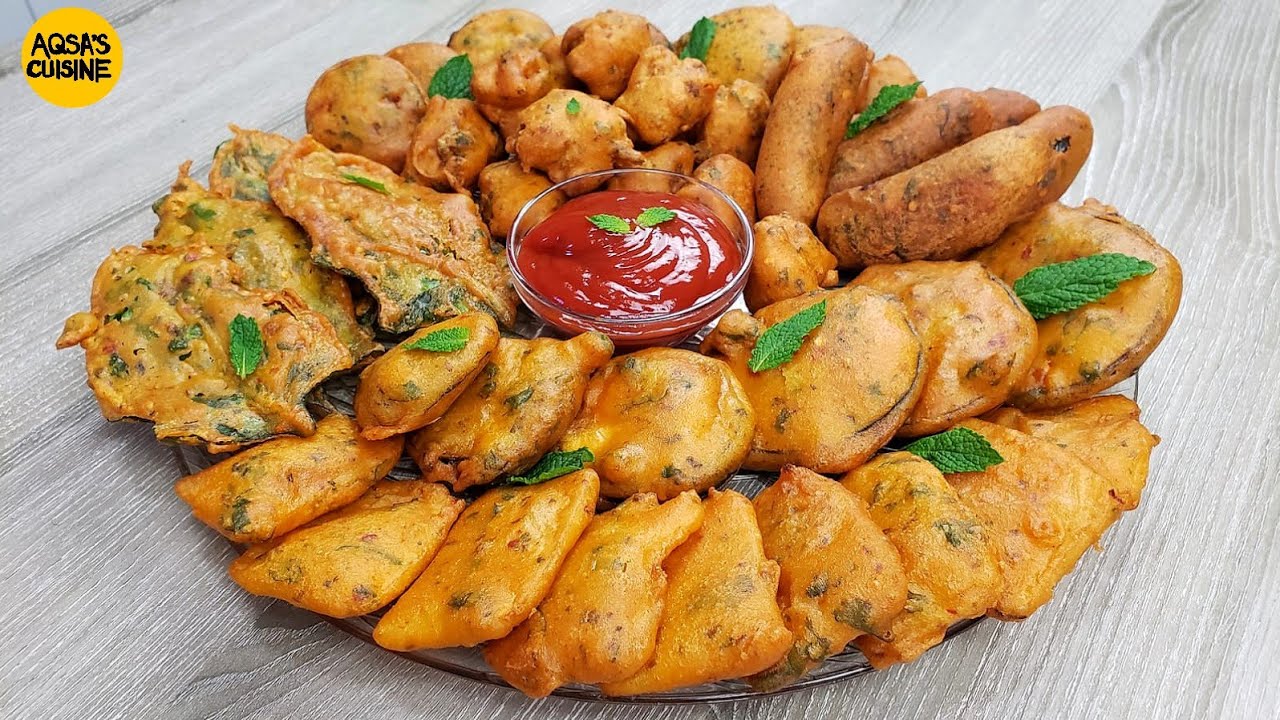 Crispy Pakora Platter Recipe By Aqsa's Cuisine | Dawat Platter | Party ...