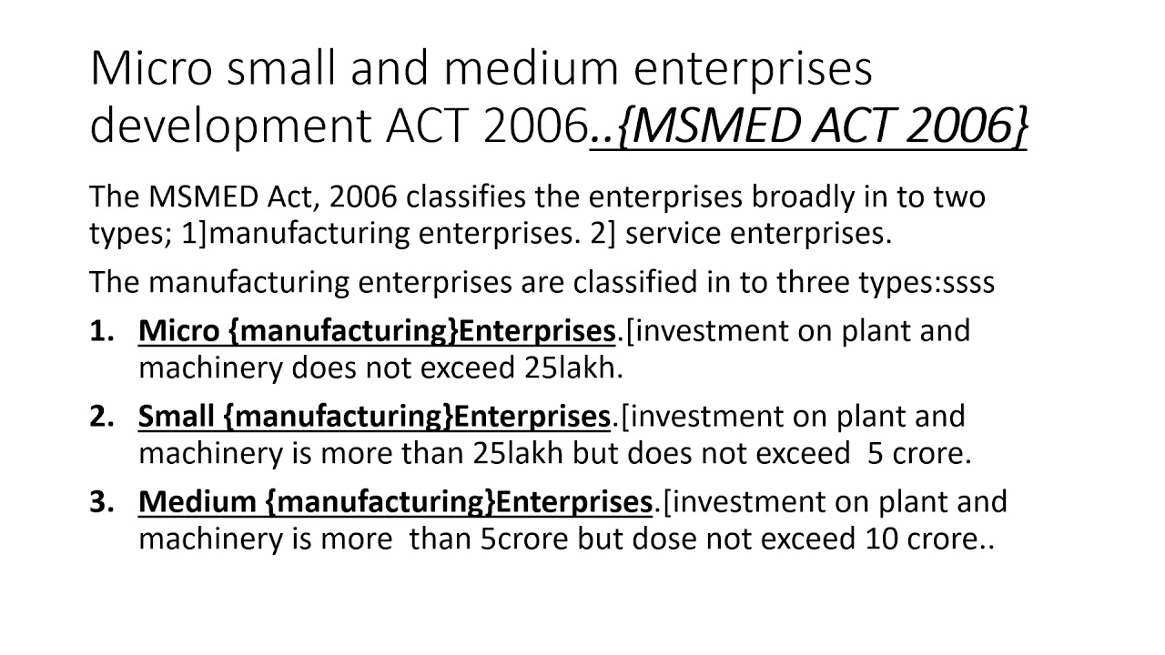 Types of small scale industries - YouTube