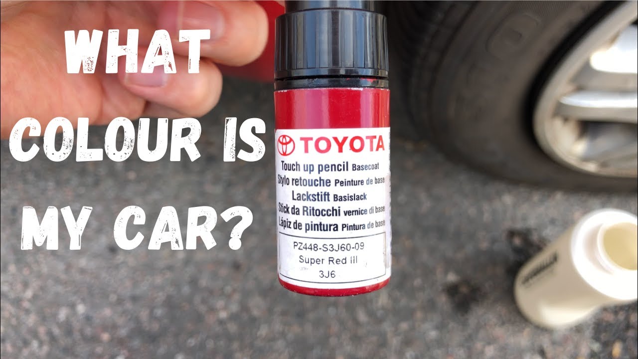 How to find out the colour code of your car (Toyota) - YouTube