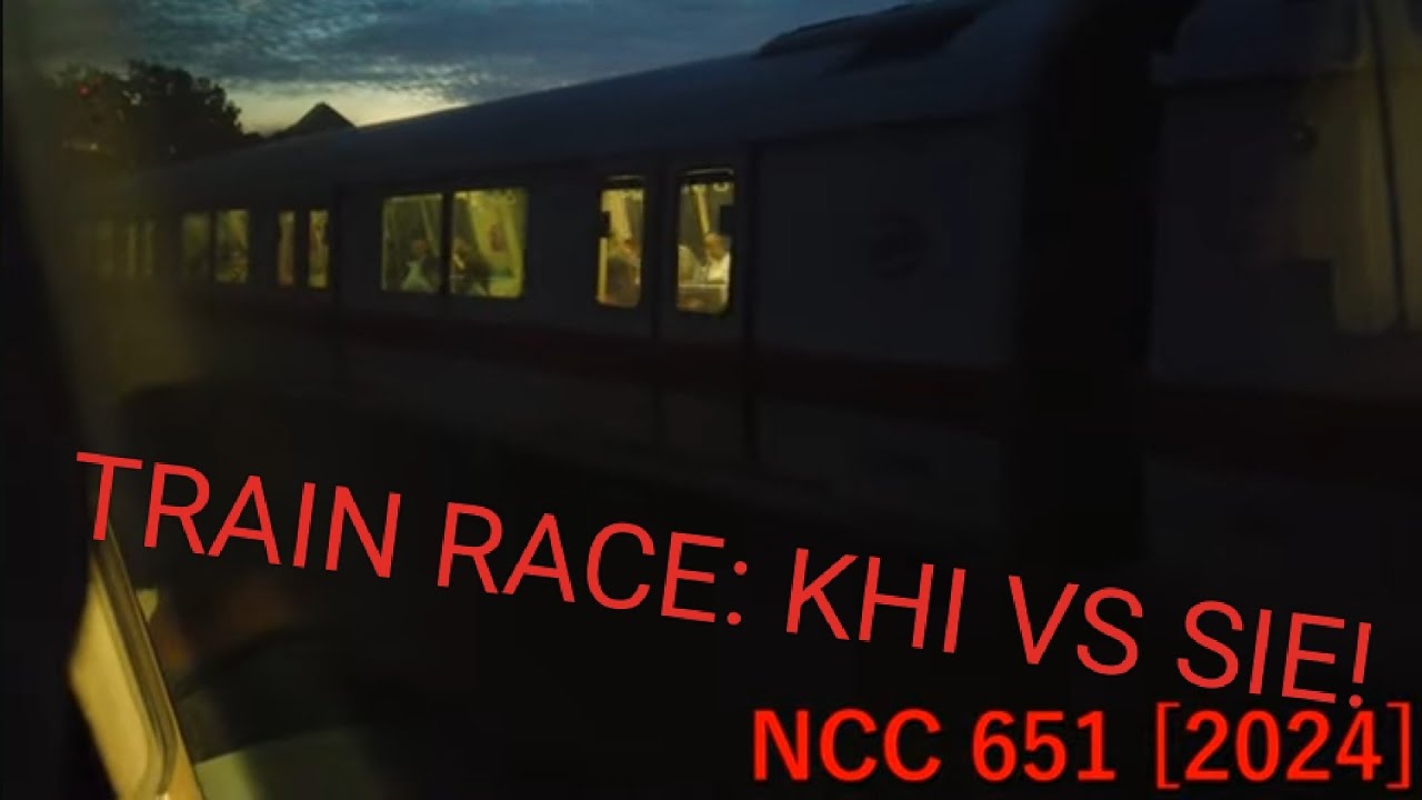 Train Race - C151 017/018 VS C651 237/238 Departing Tanah Merah - YouTube