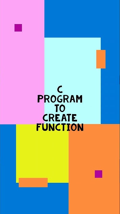 c program to create function #shorts #programming - YouTube