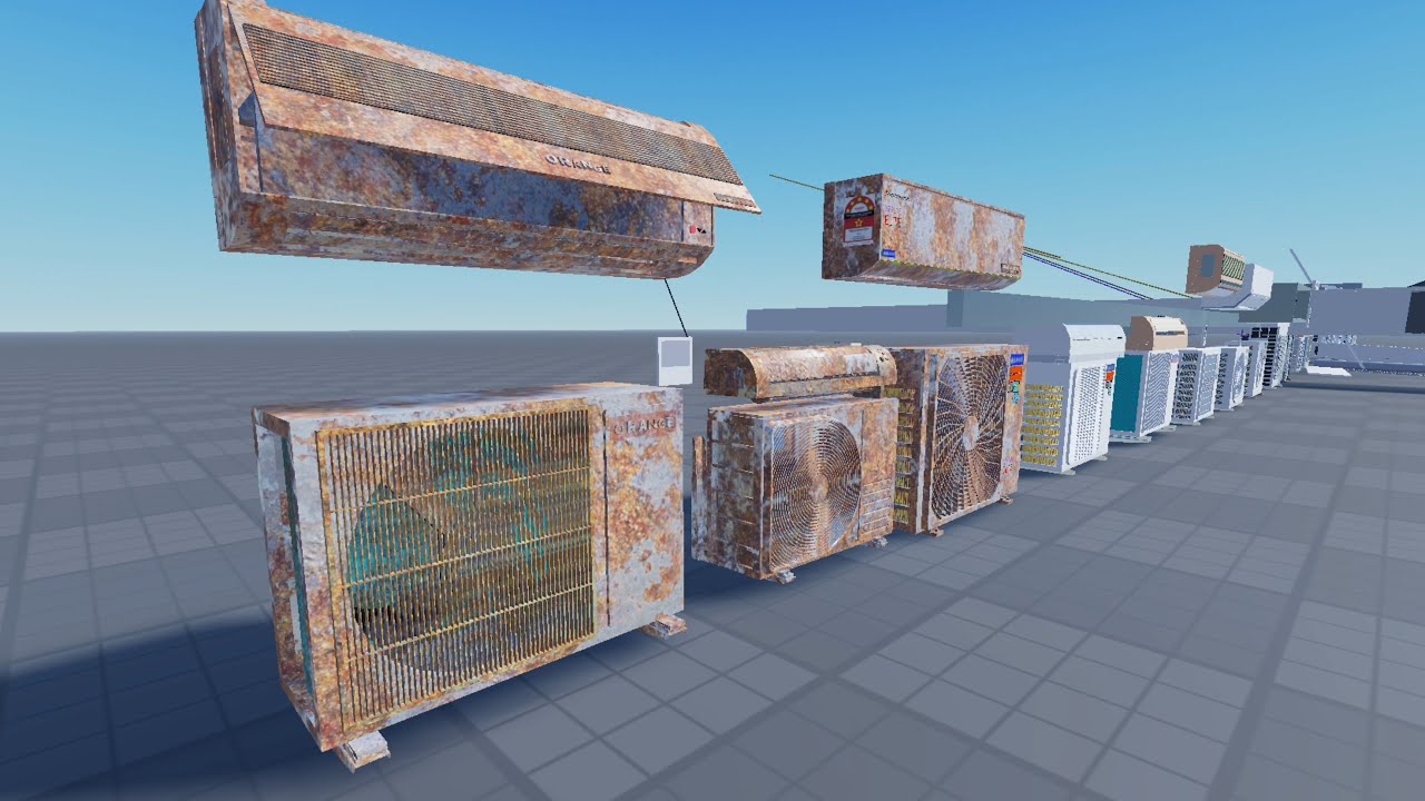Rusty Air Conditioner Display - YouTube